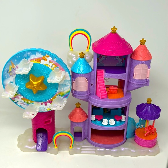 For Girls 6-12 Promo Polly Pocket Rainbow Funland Theme Park Playset ...